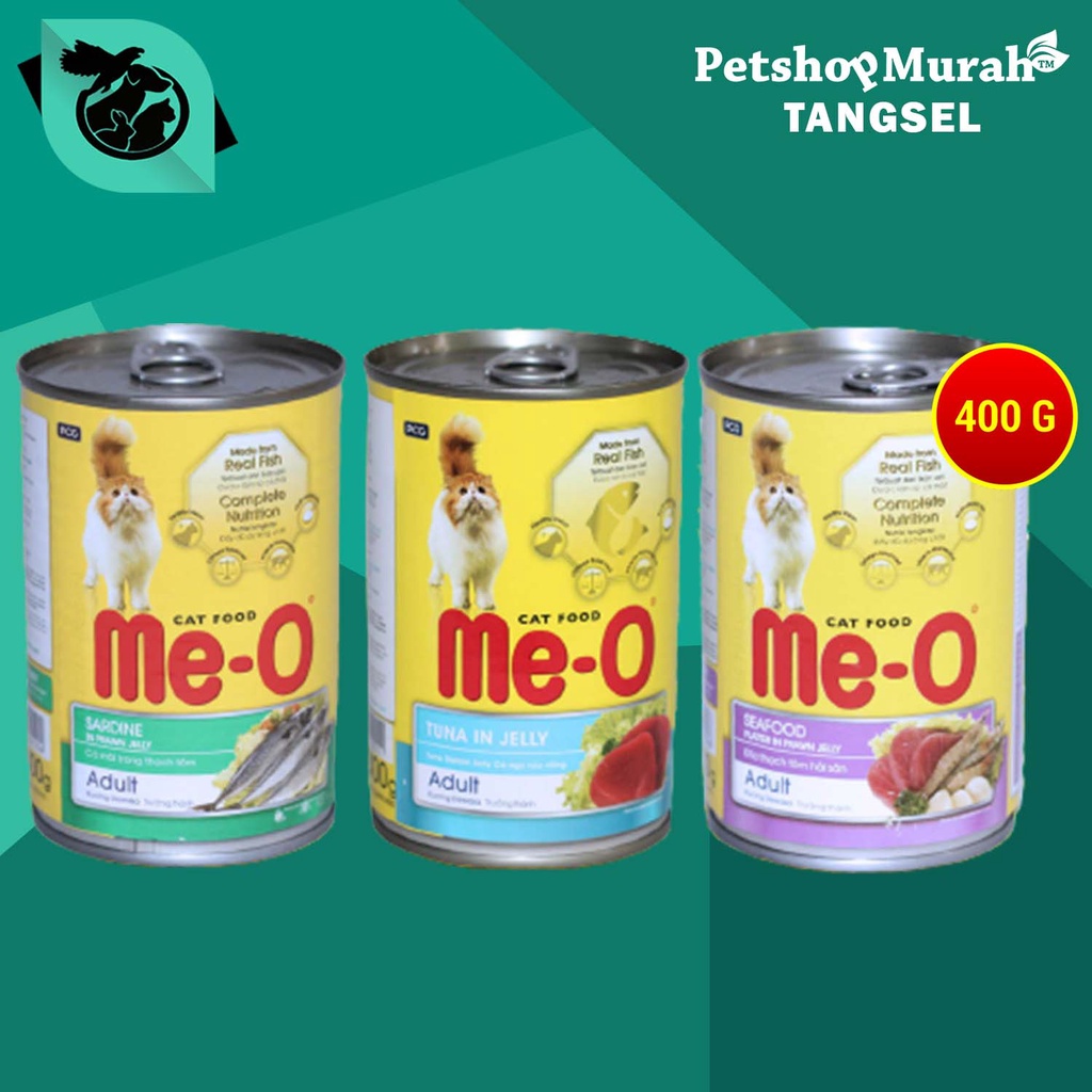 Jual Makanan Kucing Basah Meo Adult Can 400gr Meow Cat Food Wet 400 gr ...
