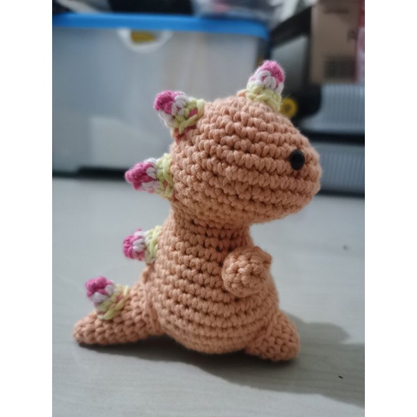 Jual [Ready] Amigurumi Mini Dino (Boneka Crochet/Rajut Dinosaurus Kecil ...
