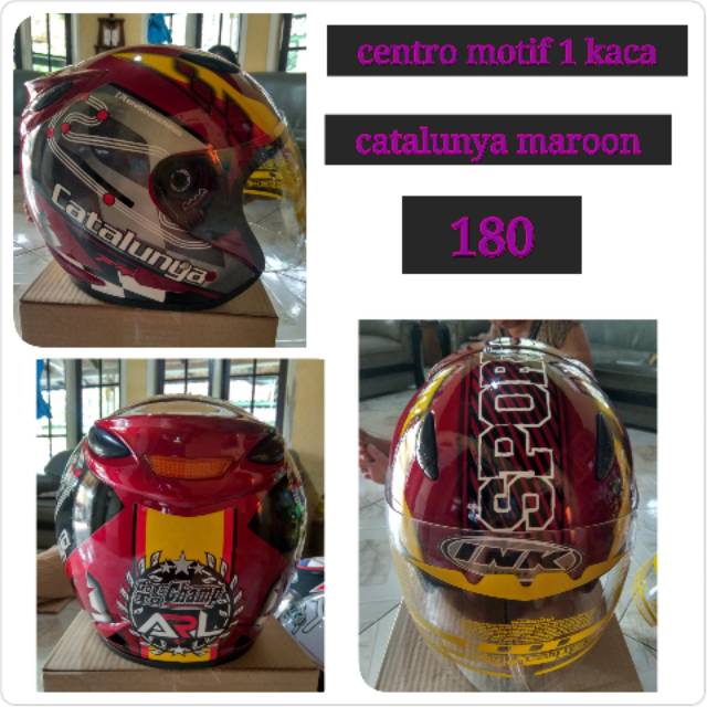 Jual Helm basic centro motif ink replika 1 kaca | Shopee Indonesia