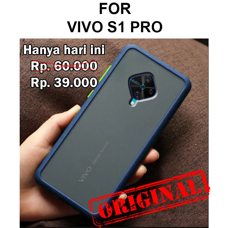 Jual Frosted case Vivo S1 Pro casing hp cover matte fuze mika tpu hardcase | Shopee Indonesia