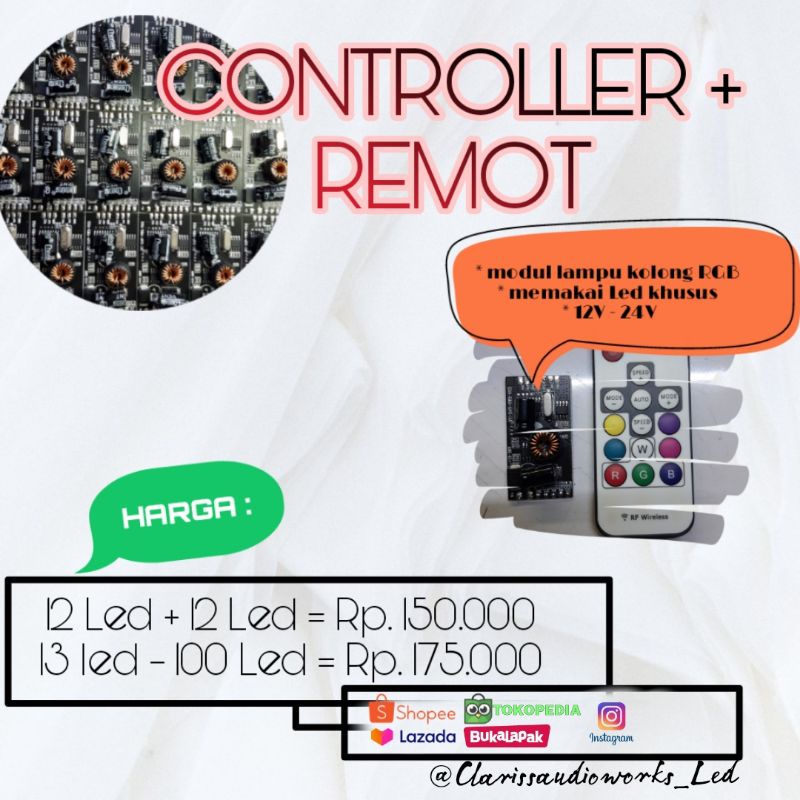 Jual MODUL LAMPU Led Kolong RGB 12V 24V | Shopee Indonesia