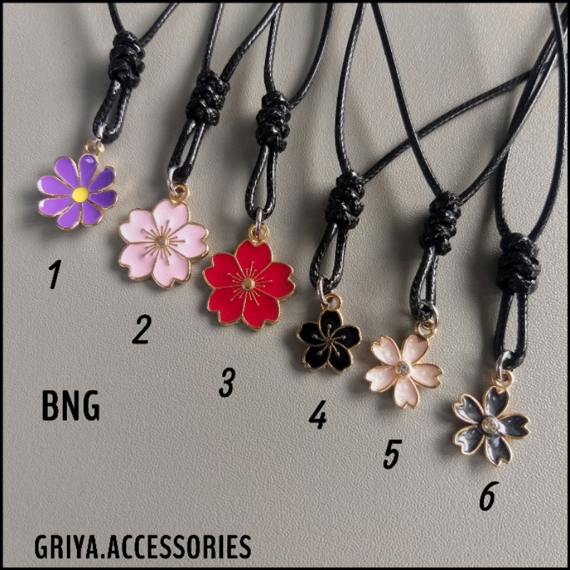 Jual Kalung Tali Korea Mix Liontin Bentuk Bunga Daisy | Shopee Indonesia