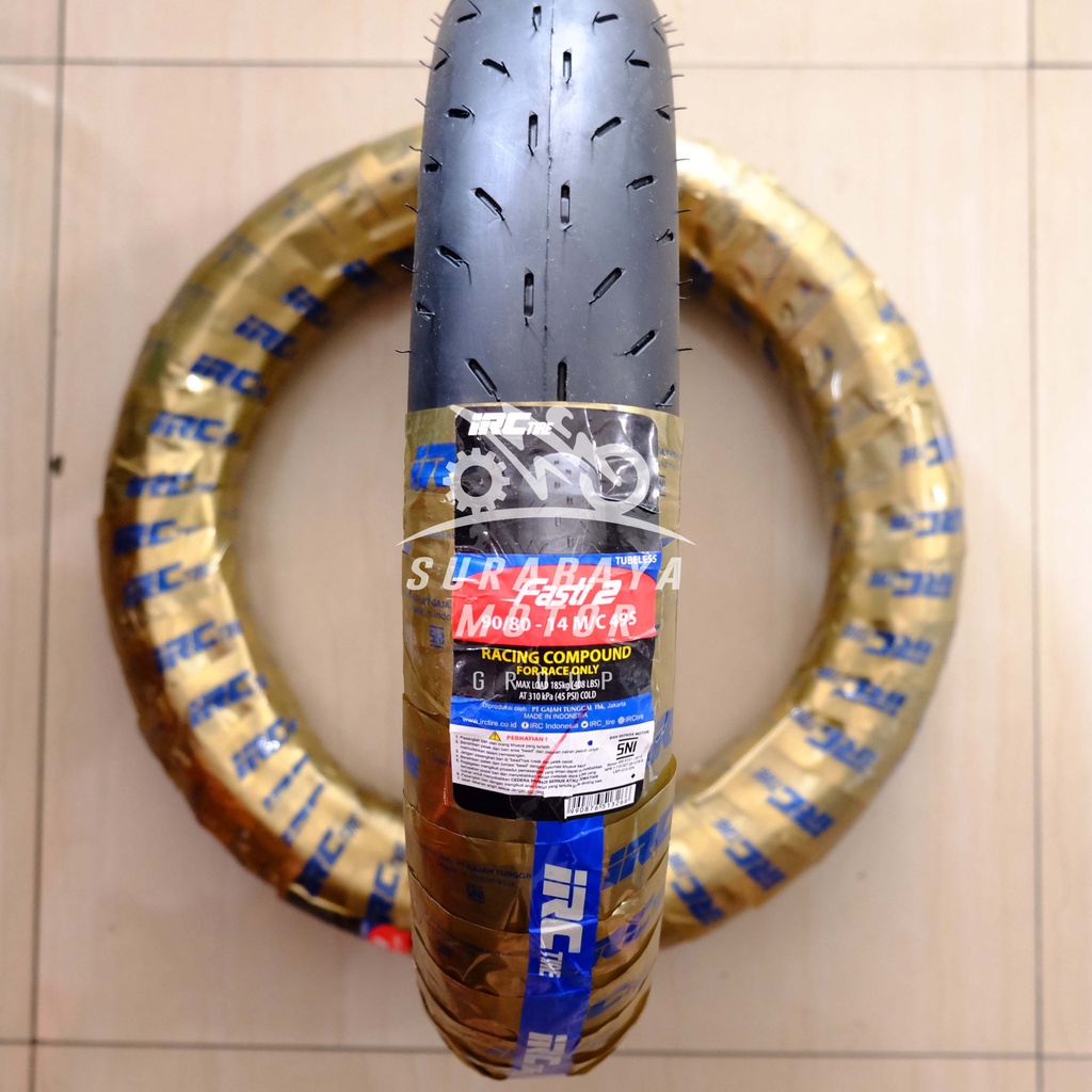 Jual Ban Tubeless IRC 90/80-14 Fasti 2 TL Ring 14 Soft Compound Racing ...