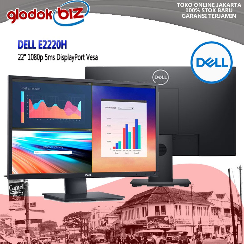 Jual Monitor LED 22" DELL E2220H 22" 1080p 5ms DisplayPort Vesa ...