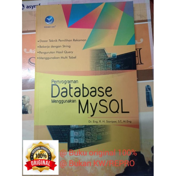 Jual pemrograman database menggunakan mysql | Shopee Indonesia