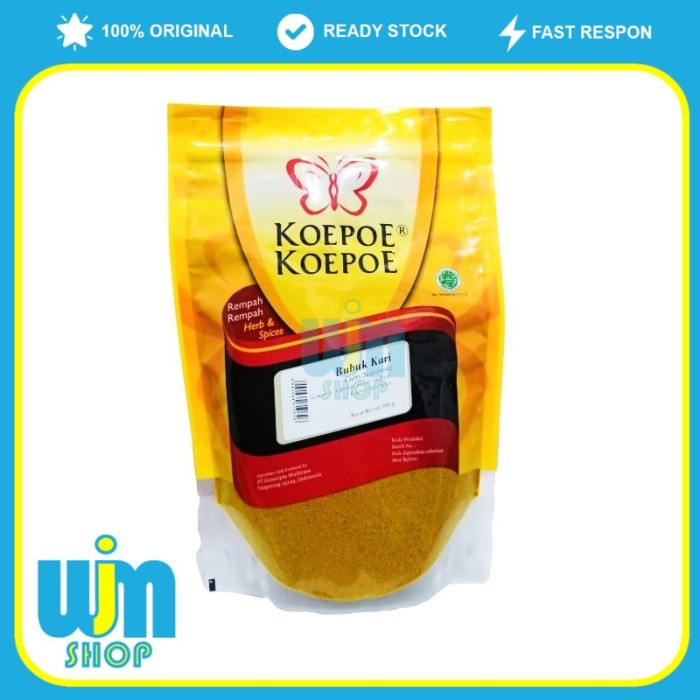 Jual Koepoe Koepoe Bubuk Kari 500gr HALAL - Curry Seasoning | Shopee ...