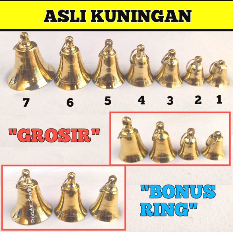 Jual Lonceng kuningan bell pintu Lonceng pagar Bahan kuningan bonus ...