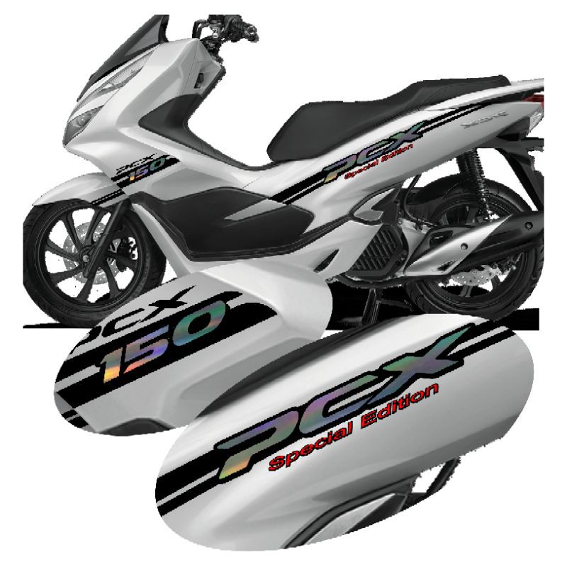Jual Sticker pcx, striping pcx hitam dan helogram | Shopee Indonesia
