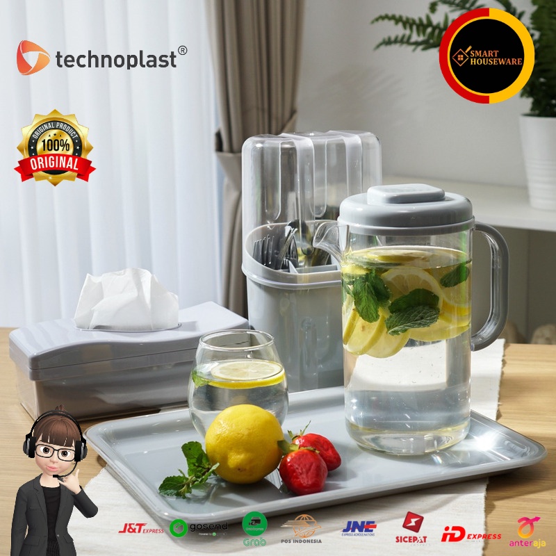 Jual Peralatan Set Makan Tableware Technoplast Set 4 Pc Tempat Sendok ...