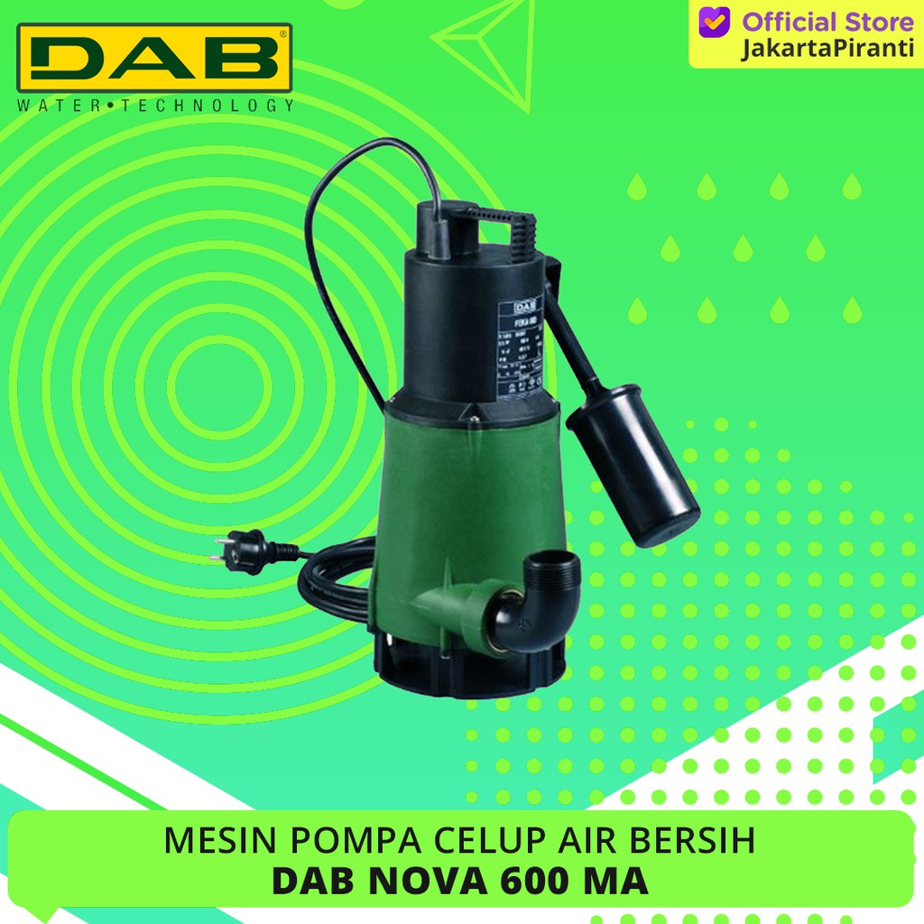 Jual Mesin Pompa Celup DAB NOVA 600 MA - Kuras Air Bersih dan Air Terjun | Shopee Indonesia