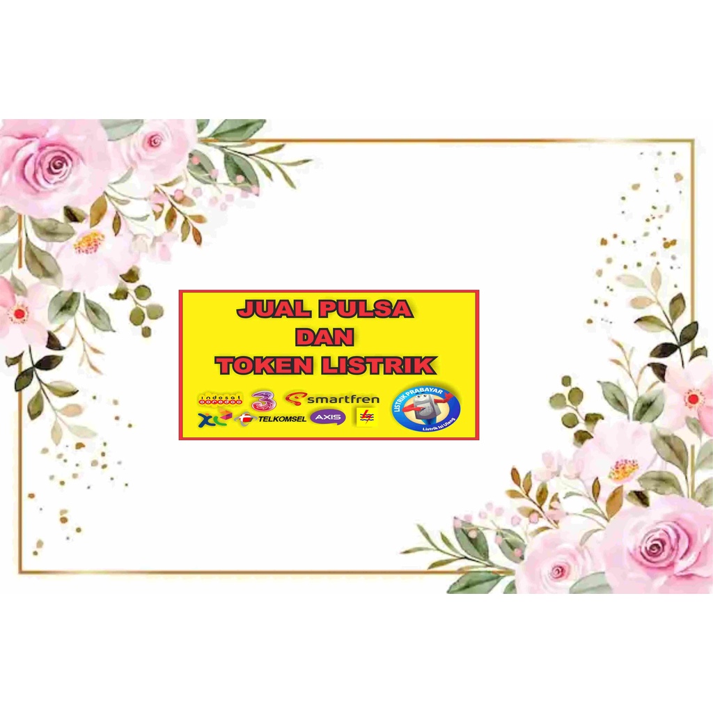 Jual STIKER JUAL PULSA DAN LISTRIK BUAT WARUNG ATAU USAHA LAIN NYA ...