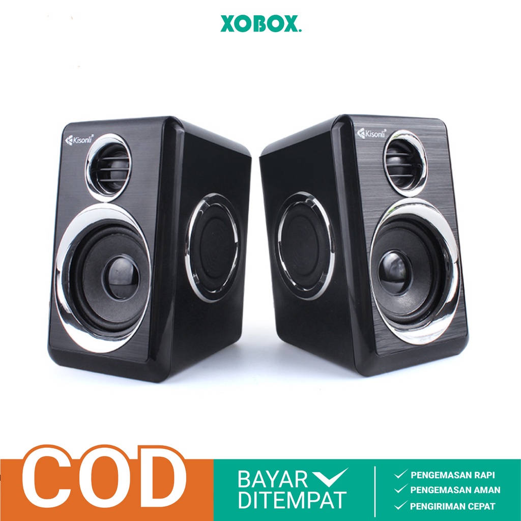 Jual Speker Aktif 2.0 Komputer Laptop Stereo Double Bass & Switch ...