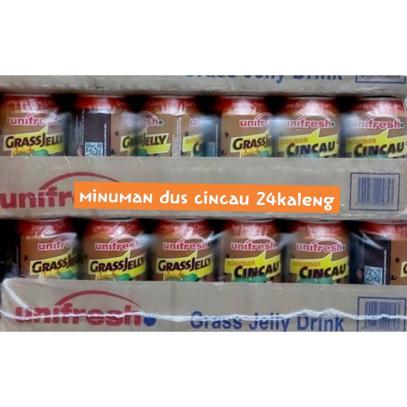 Jual CINCAU UNIFRESH 1 DUS MINUMAN KALENG GRASS JELLY NATAL TAHUN BARU ...