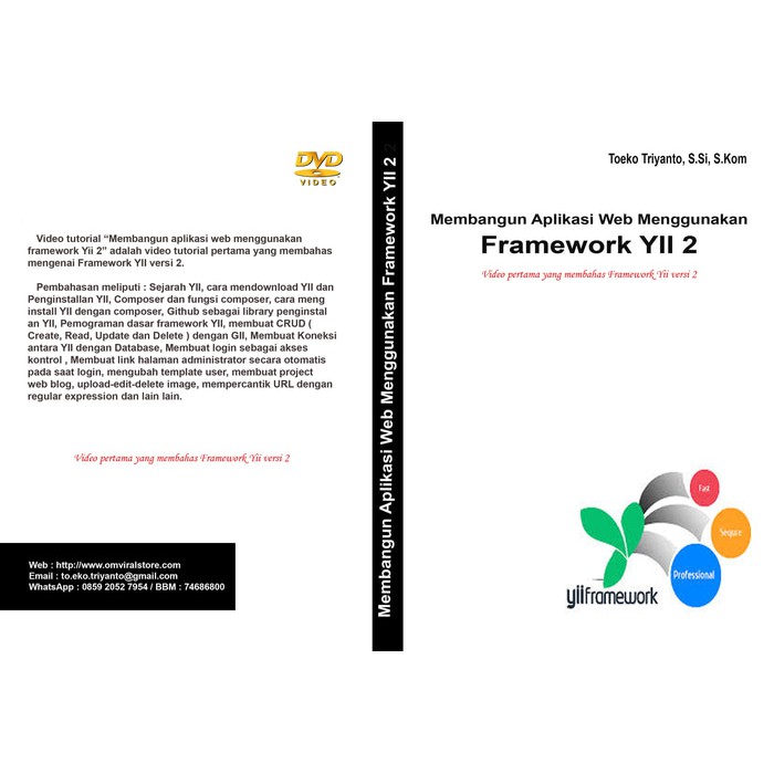 Jual DVD Tutorial Mudah Membangun Aplikasi Web Dengan Framework Yii 2 ... Jual DVD Tutorial Mudah Membangun Aplikasi Web Dengan Framework Yii 2 ...