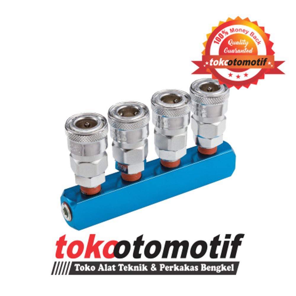 Jual 4 Way Line Coupler SML-4 / Sambungan Kopler Angin / Kompresor ...