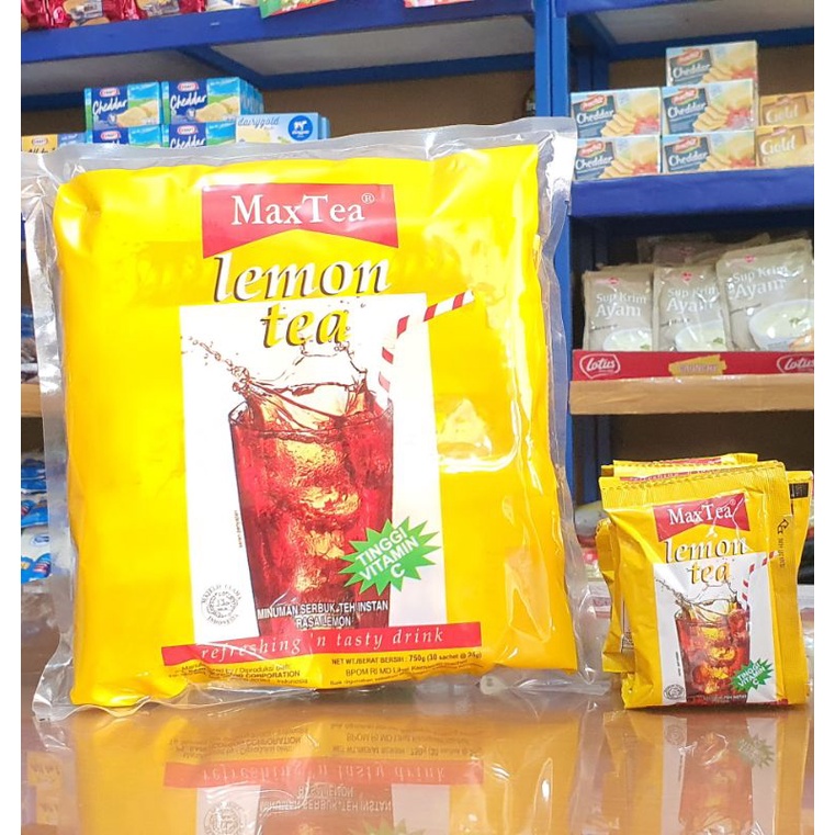 Jual Max Tea Lemon Tea / Lemon Tea MaxTea (1 Renceng) | Shopee Indonesia