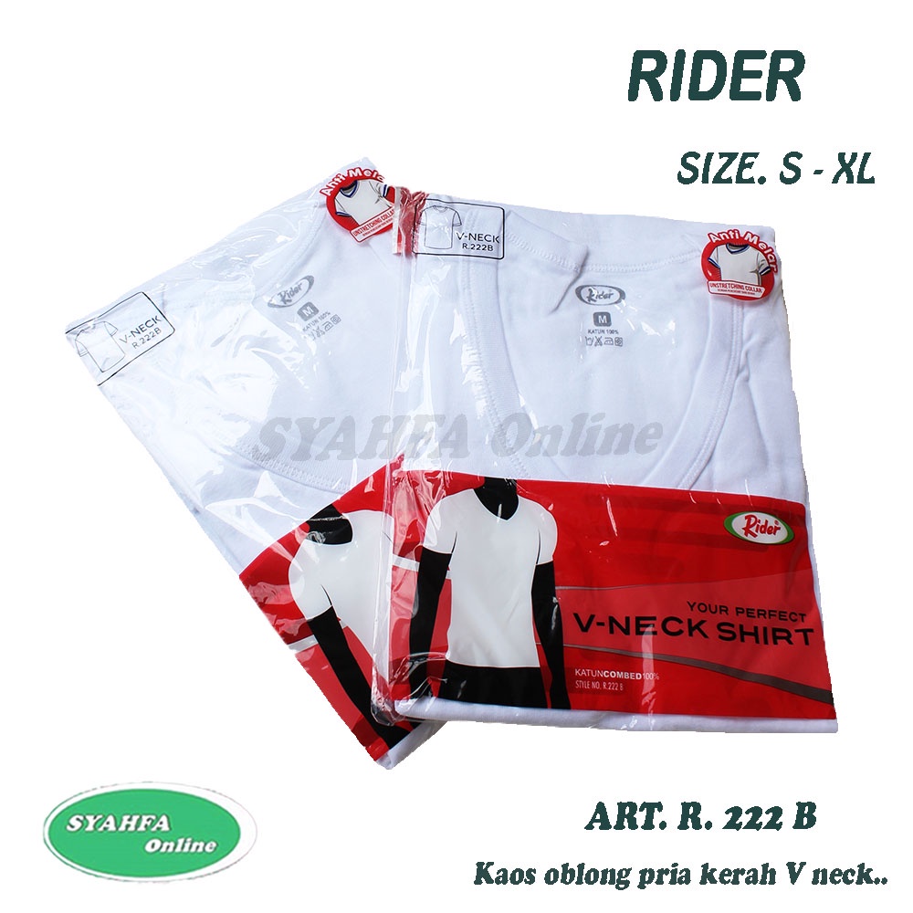 Jual Oblong Rider R 222 R222B | Kaos Dalam Oblong Pria T-Shirt V Neck ... Jual Oblong Rider R 222 R222B | Kaos Dalam Oblong Pria T-Shirt V Neck ...