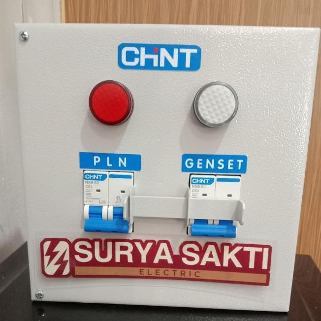 Jual Panel Interlock 1 Phase Chint 2P Switch Handel Ohm Saklar Pln ...