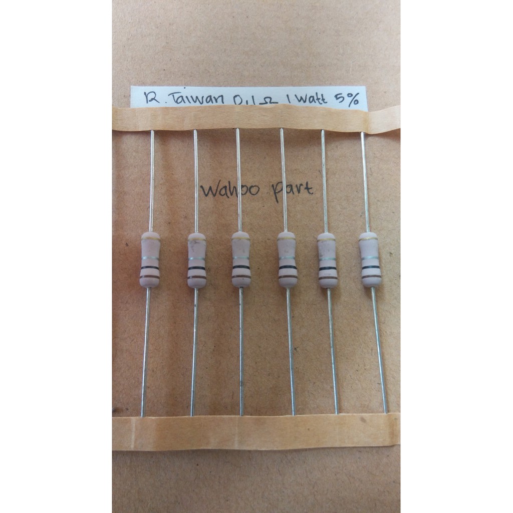 Jual Resistor 0,1 ohm 1 watt 5% taiwan harga per 10 pcs | Shopee Indonesia