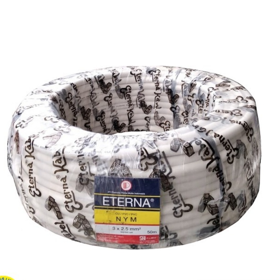 Jual Kabel Listrik ETERNA 3x2.5 mm NYM Meteran (instalasi) Harga Permeter | Shopee Indonesia