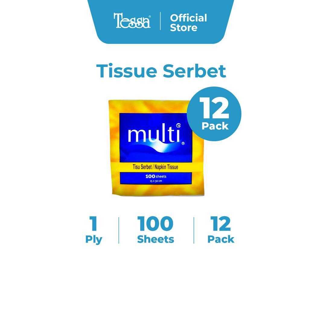 Jual Tissue Multi Napkin Lunch 100s 1p - 12 pcs | Shopee Indonesia