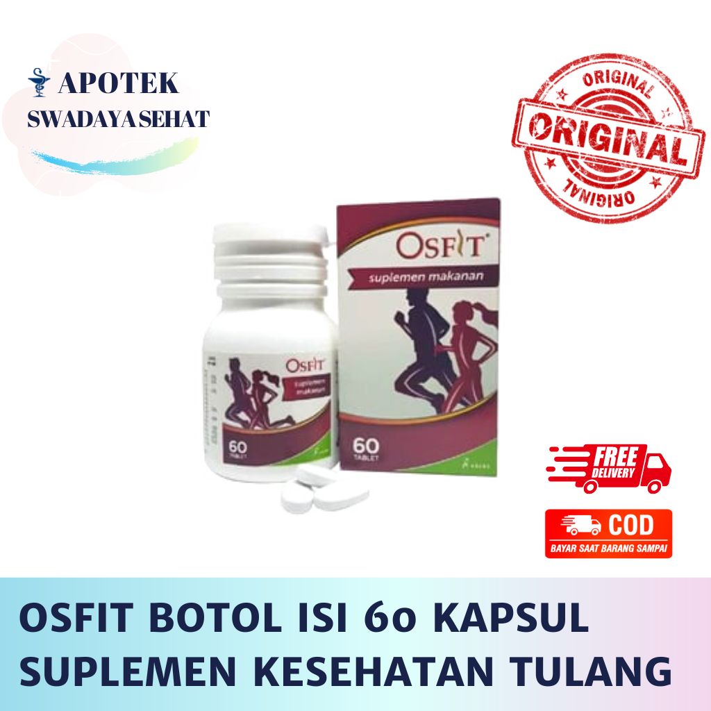 Jual OSFIT Botol Isi 60 Kaplet - Multivitamin Mineral Osteoporosis ...
