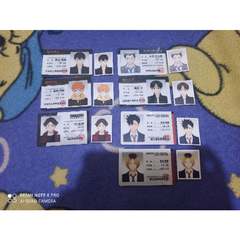 Jual Haikyuu id card + id photo rimumu BOOKED | Shopee Indonesia