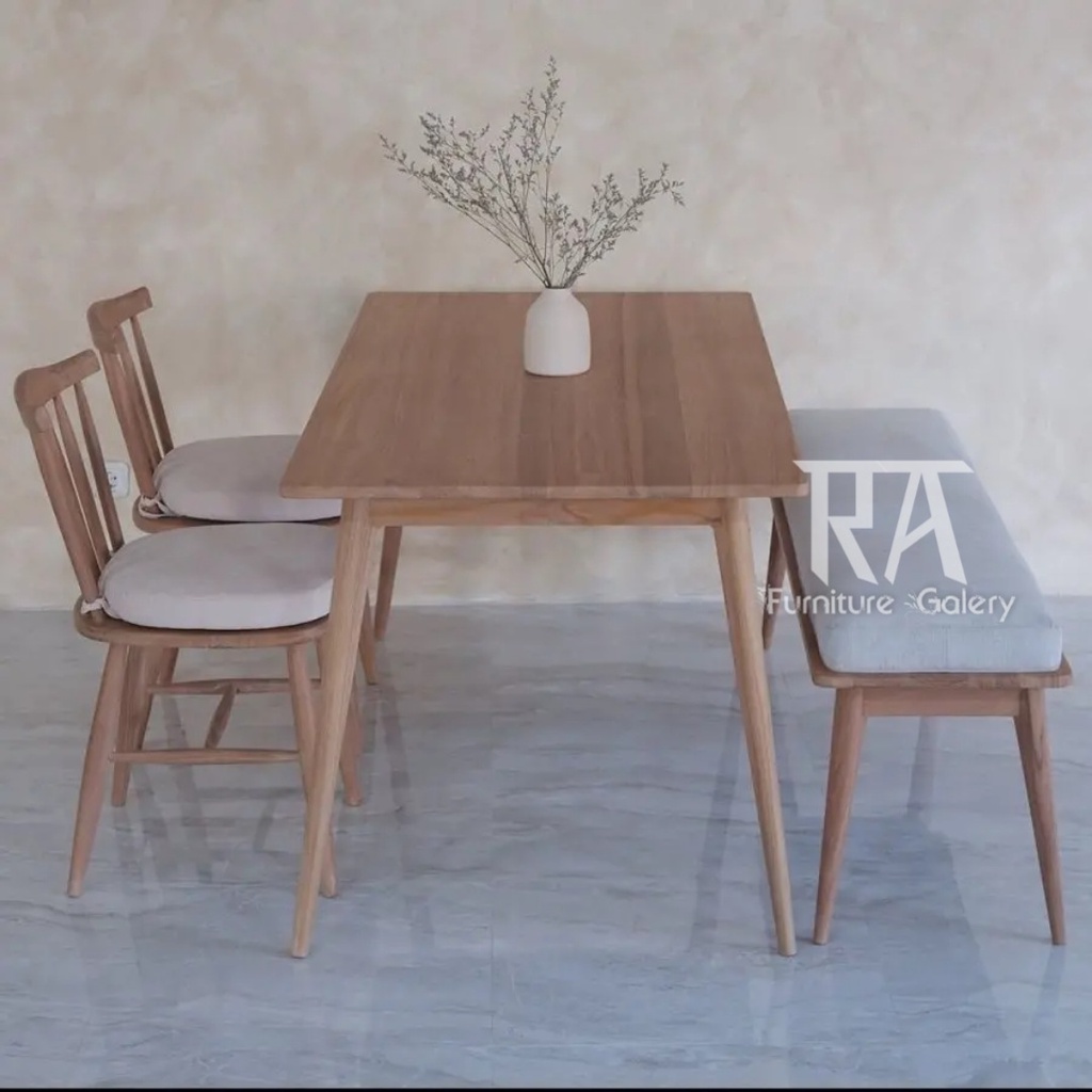 Jual MEJA KURSI MAKAN TIPE RETRO MINIMALIS | Shopee Indonesia