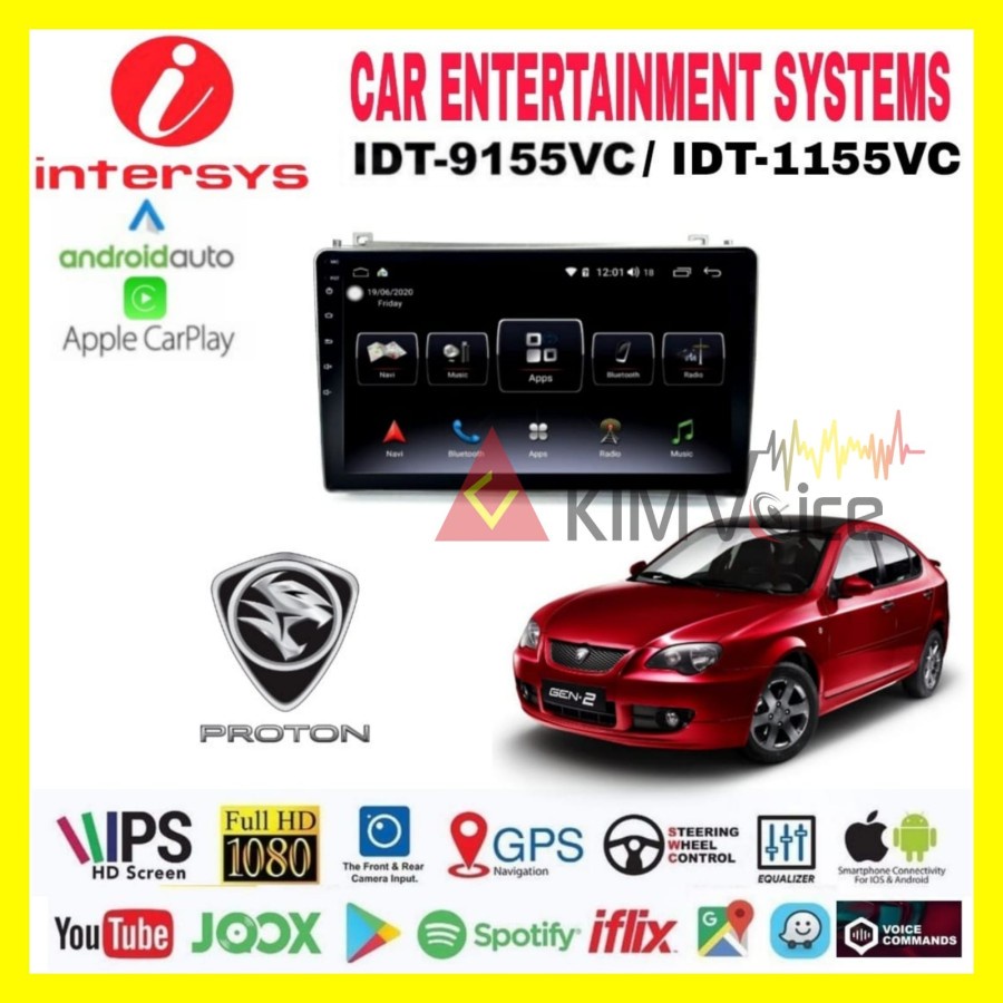 Jual Head unit Android Intersys OEM Proton Gen II Persona 2006-2010 ...