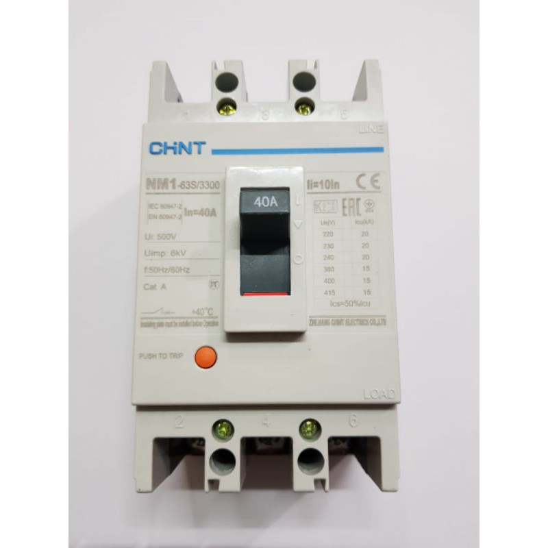 Jual MCCB Breaker CHINT NM1-63S 3P 32 - 63A | Shopee Indonesia