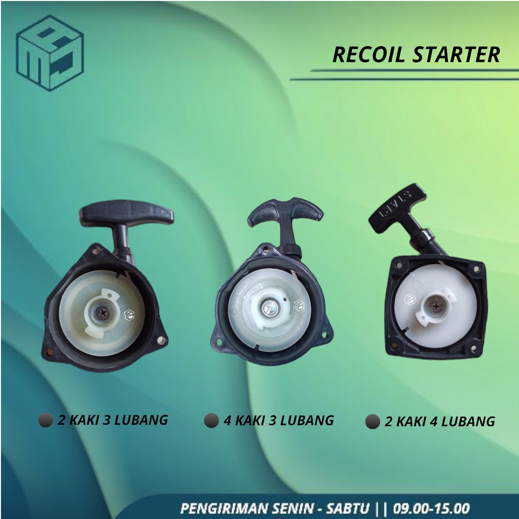 Jual Recoil Starter Tarikan Gas Engkol Mesin Potong Rumput tipe BG328 3 lubang 4 Lubang Murah ...