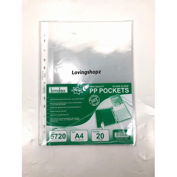 Jual PP Pocket Bindex ukuran A4 | Shopee Indonesia