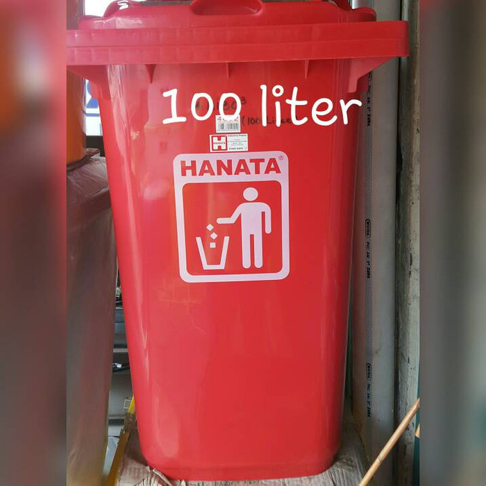 Jual Agathasale - Tempat Sampah Roda Segi Hanata 100 Liter | Shopee Indonesia