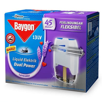 Jual BAYGON Liquid Electric Lavender Dual Power Set 33 ml | Shopee Indonesia