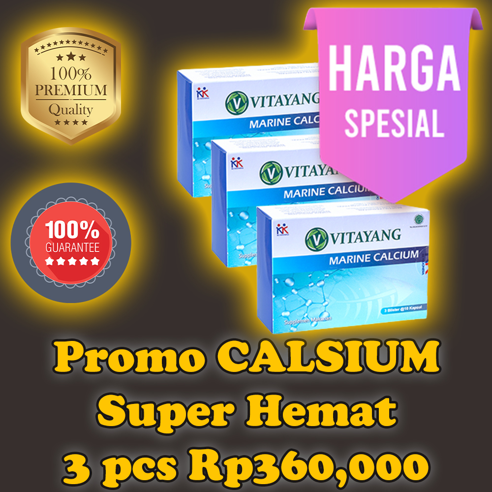 Jual Vitayang Marine Calcium Fish Bone 500 mg Kalsium Memperkuat Tulang ...