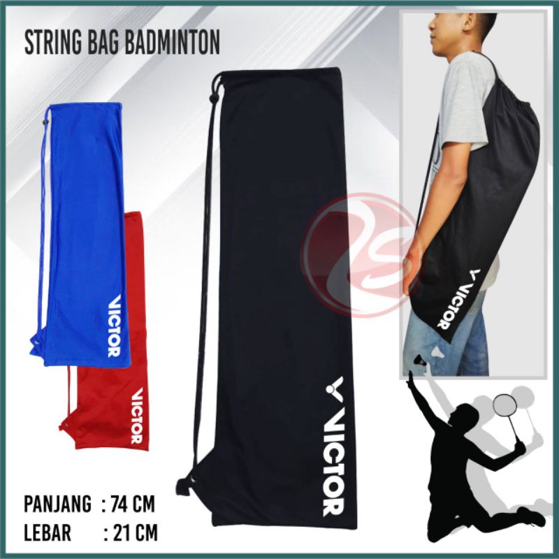 Jual Tas raket badminton tas raket bulutangkis tas serut murah string ...