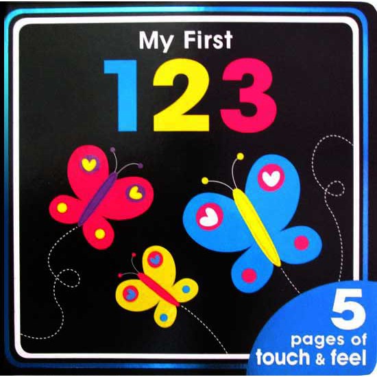Jual My First 123 Board Book with touch and feel textures (with high ...