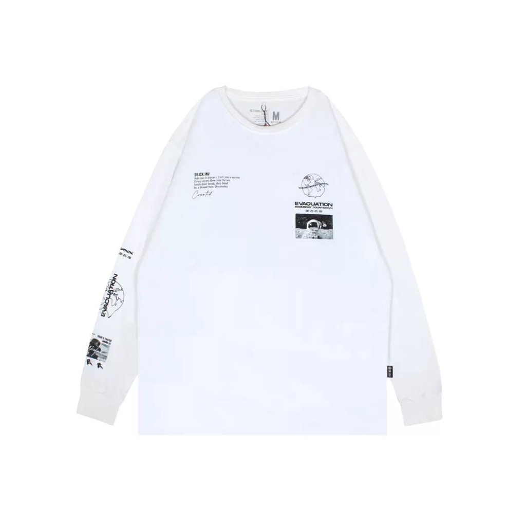 Jual Crewneck Nasa HM Evacuation Putih Full Lebel Uniqlo l Sweater ...