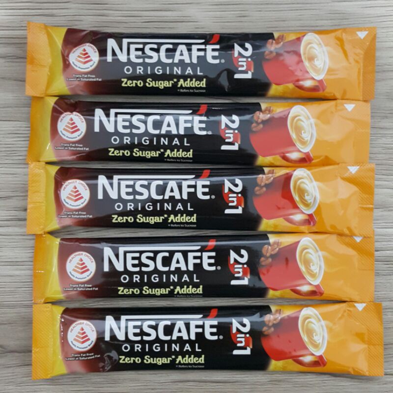 Jual Nescafe Original Zero Sugar 2 in 1 Sachet Eceran | Shopee Indonesia