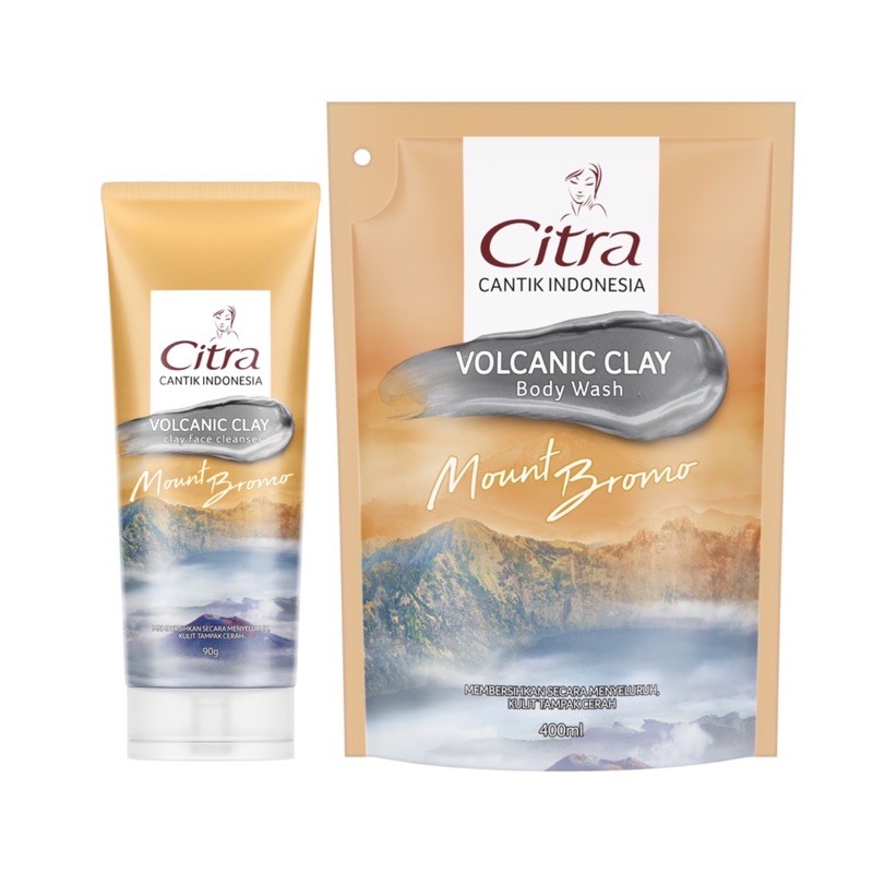 Jual CITRA VOLCANIC CLAY FACE CLEANSER 90g / CITRA VOLCANIC CLAY BODY ...