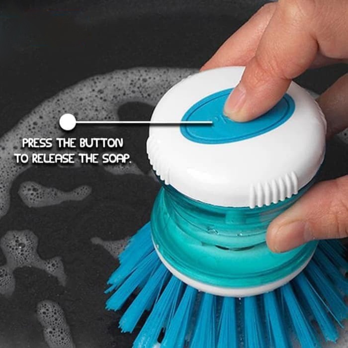 Jual Sikat Sabut Dengan Dispenser Tabung Sabun Cuci Piring / Spons ...