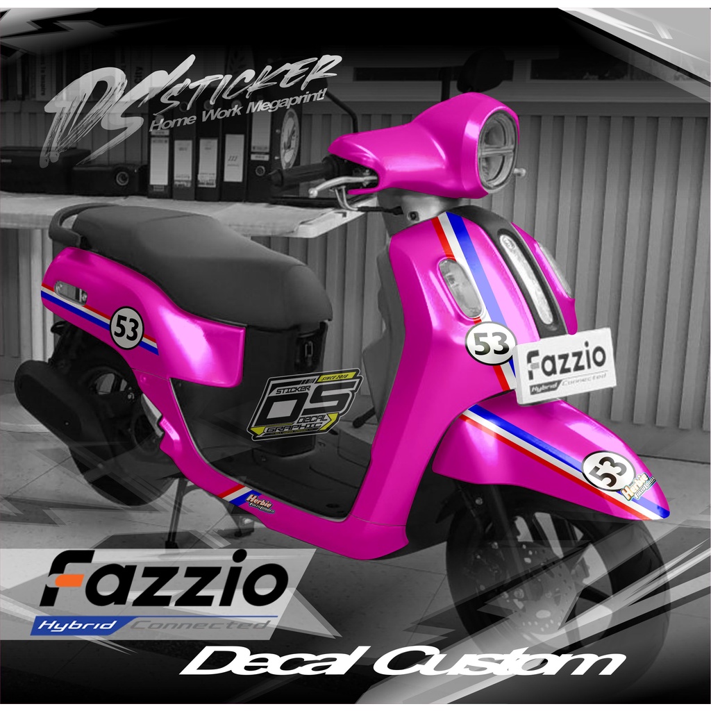 Jual 0335 Decal Sticker Yamaha Fazzio Fazio Fullbody Motif Herbie ...