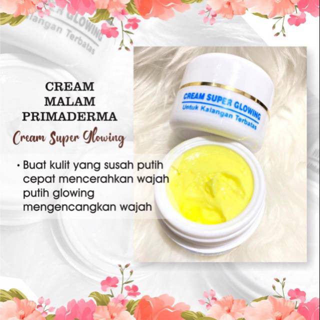 Jual Cream malam primaderma Super Glowing | Shopee Indonesia