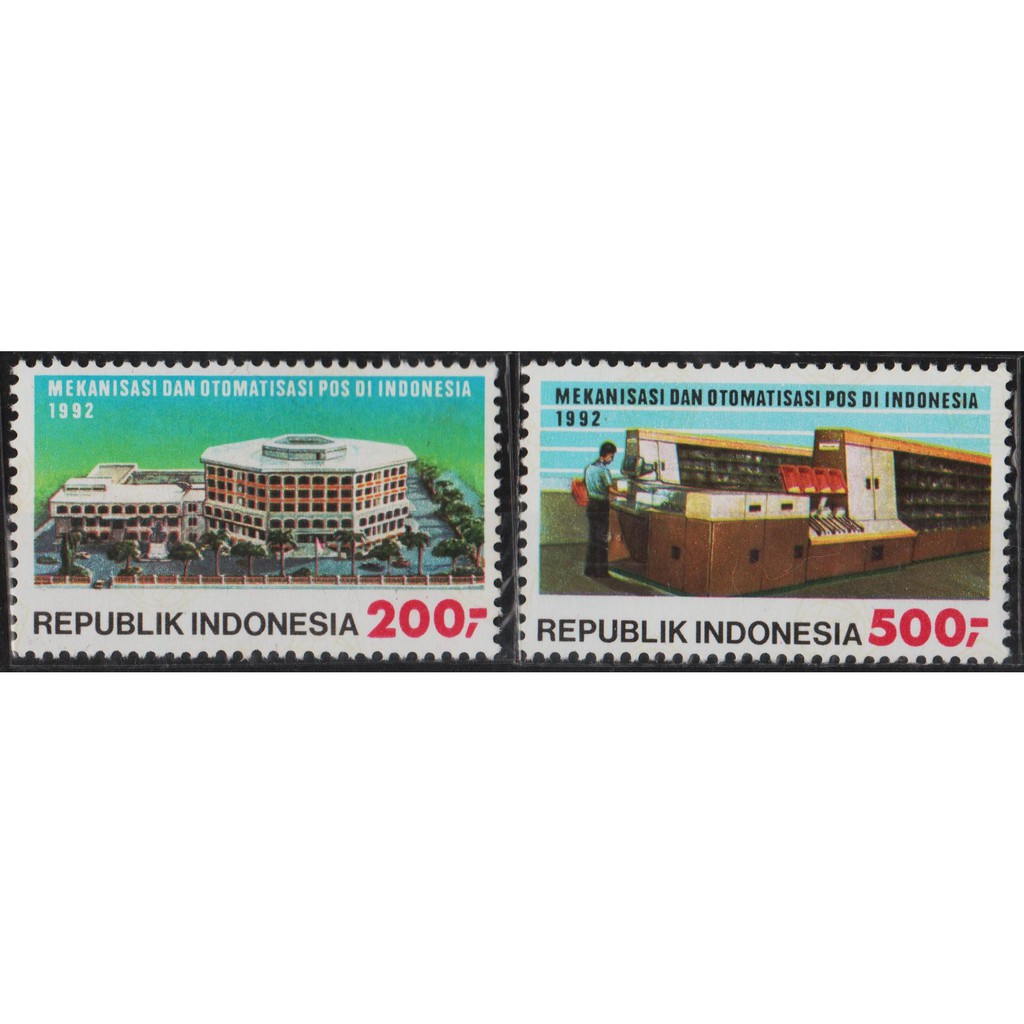 Jual Perangko Filateli 12147 Indonesia MNH 2v 09.01.1992 Mechanisation ...