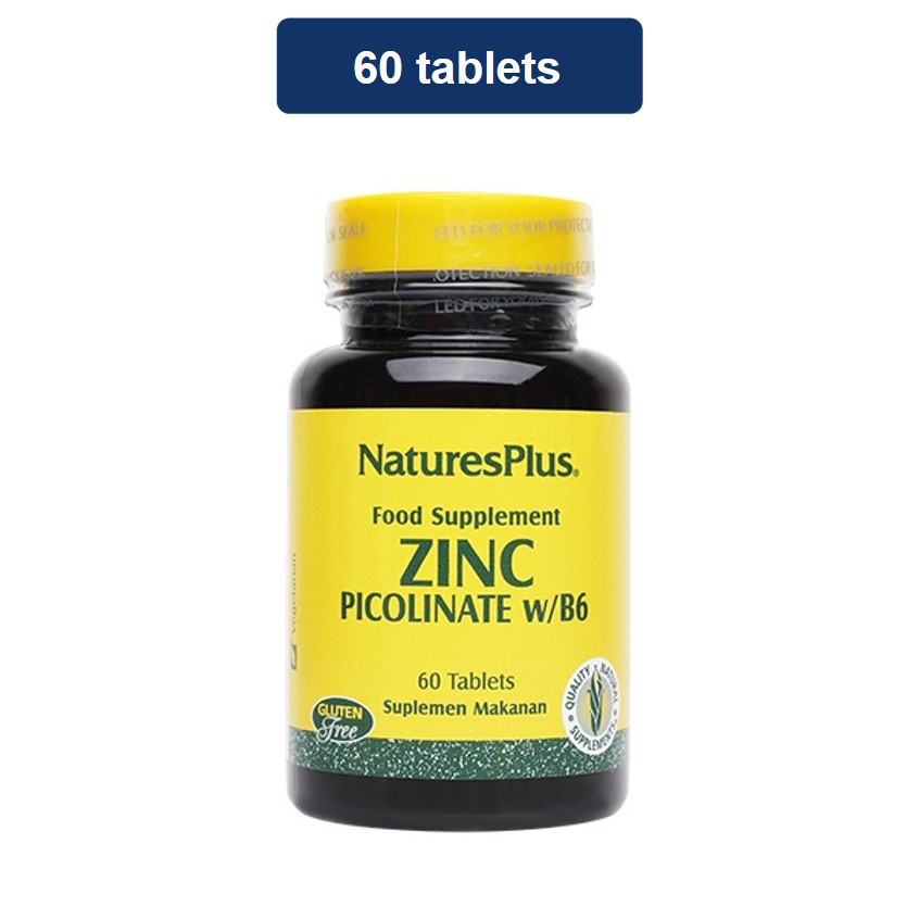 Jual Natures Plus Food Suplement Zinc 60 tablets | Shopee Indonesia