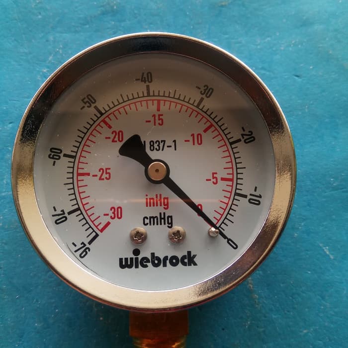 Jual pressure gauge vacum 2,5 inchi range -76 cmhg drat 1/4" | Shopee Indonesia