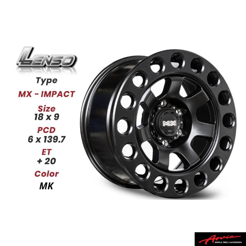 Jual Velg Lenso MX Impact 9-18 6x139,7 ET20 Colour MK | Shopee Indonesia