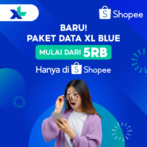 BARU! Paket Data XL Blue, Mulai dari 5RB. Hanya di Shopee