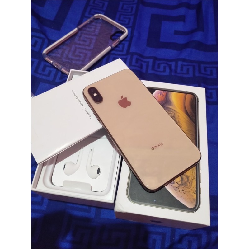 Jual iPhone XS 64gb gold second mulus ex international | Shopee Indonesia