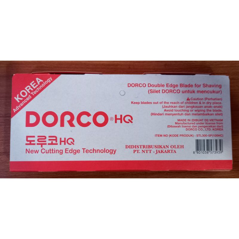 Jual Silet Dorco Stainless New Cutting Korea (1 ppn = 20 kotak kecil ...